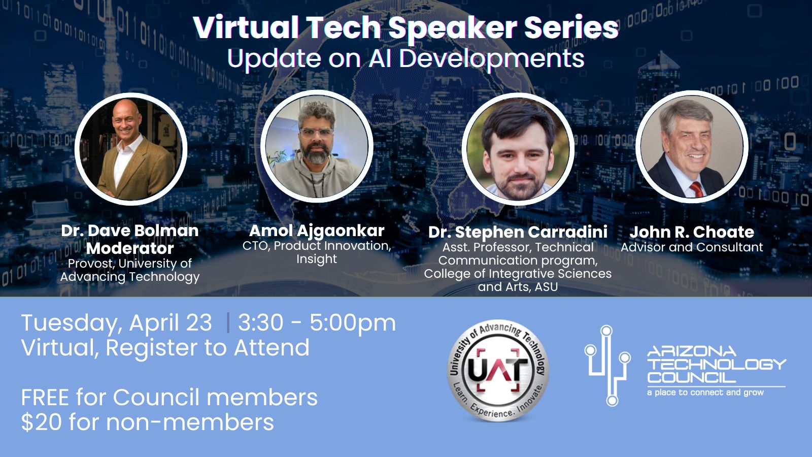 Virtual Tech Speaker Series: Update on AI Developments - Arizona Technology Council