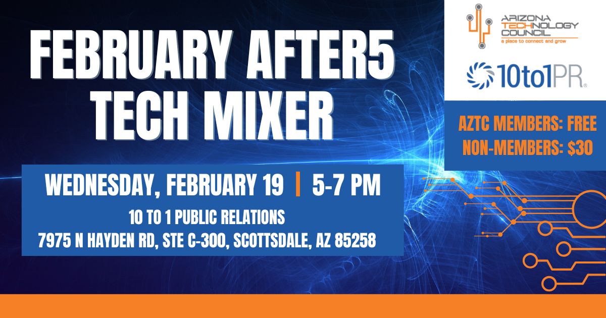 February after5 Tech Mixer: Hosted by 10 to 1 Public Relations ...